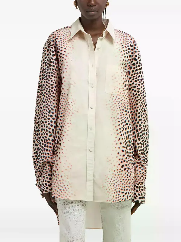Roberto Cavalli Printed Mini Shirt Dress