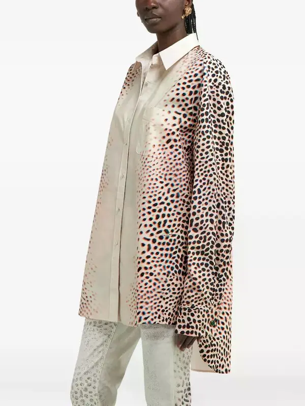 Roberto Cavalli Printed Mini Shirt Dress