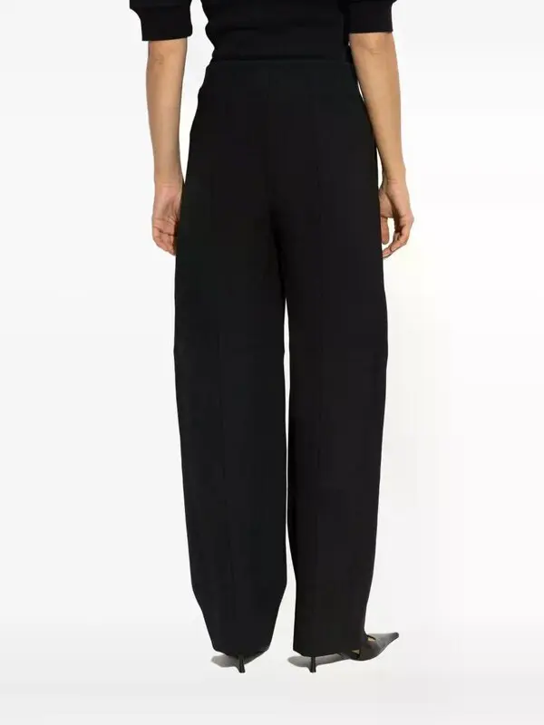 Victoria Beckham Pleated Trousers With Pockets - Black