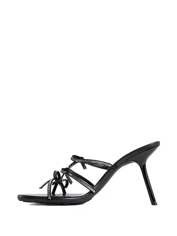 Loewe Crystal-embellished Bow Sandals