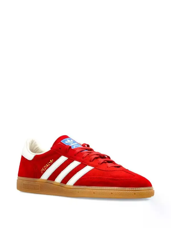 Adidas Spezial Three-stripe Suede Sneakers - Red