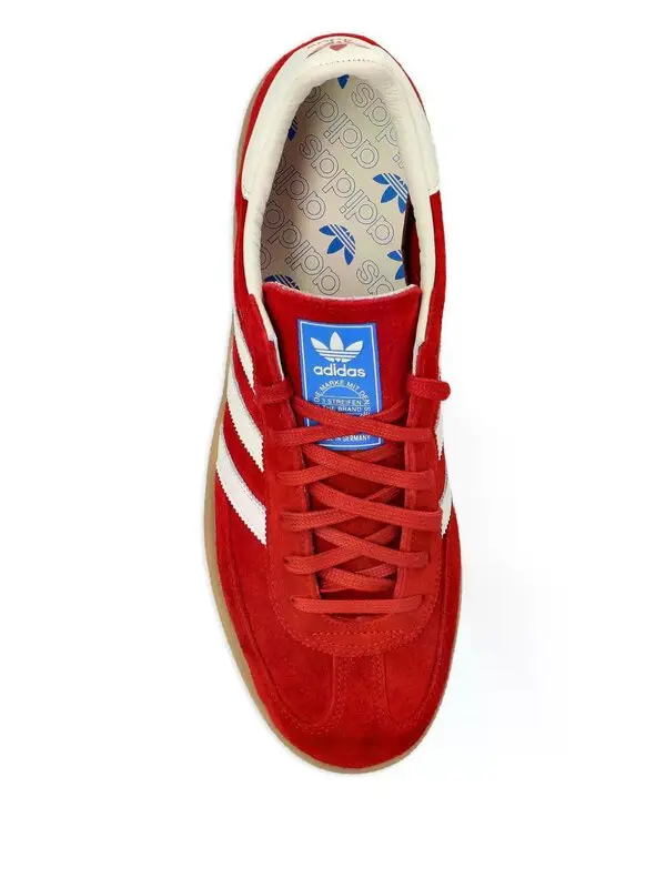 Adidas Spezial Three-stripe Suede Sneakers - Red