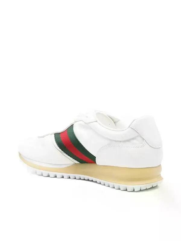 Gucci Leather Stripe Sneakers