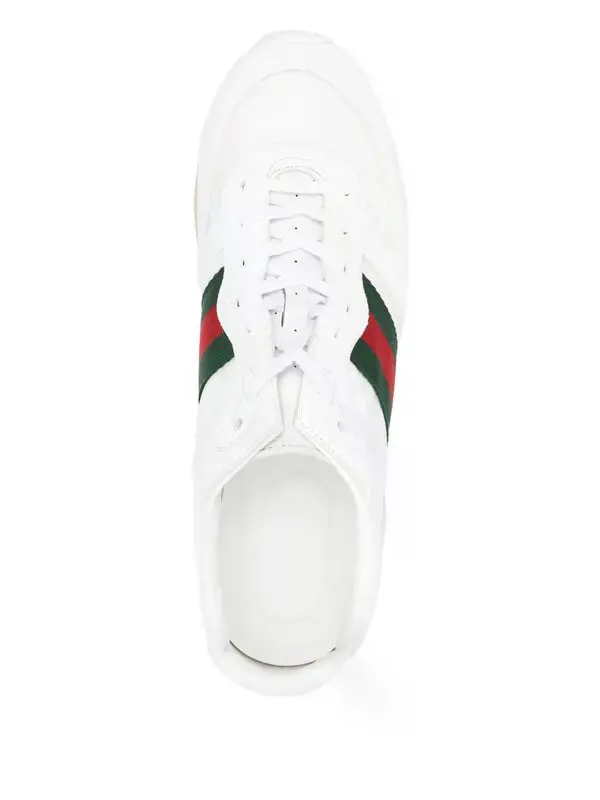 Gucci Leather Stripe Sneakers