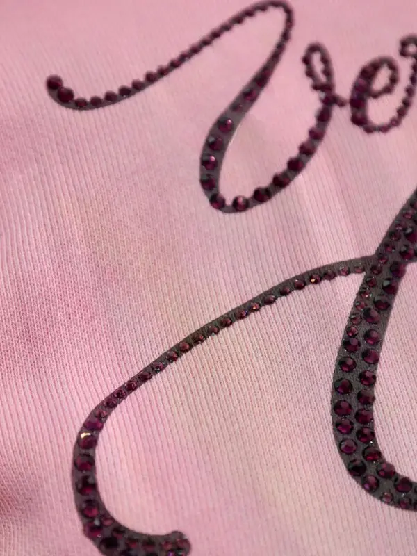 Versace Embellished Hoodie - Pink