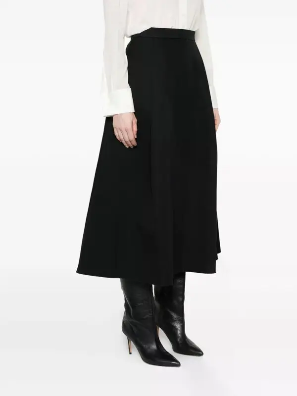 Barena Venezia Pleated Skirt With Button Detail