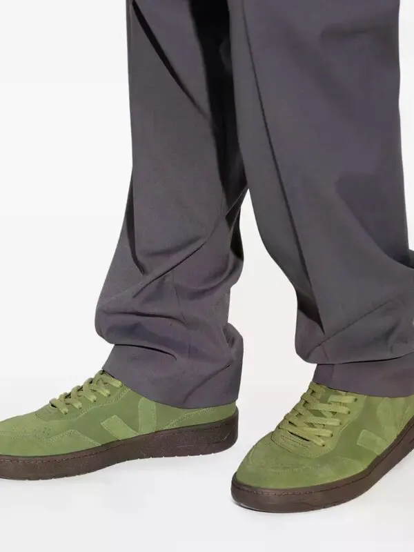 VEJA V-90 Suede Sneakers - Green