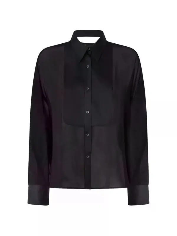 Pinko Pleated-panel Shirt - Black