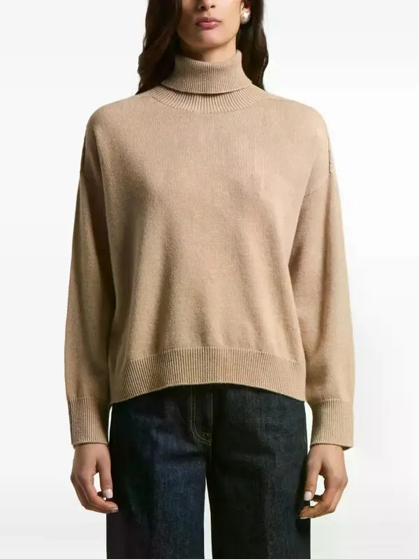 Peserico Turtleneck Ribbed-cuff Sweater
