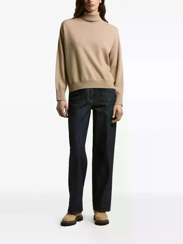 Peserico Turtleneck Ribbed-cuff Sweater
