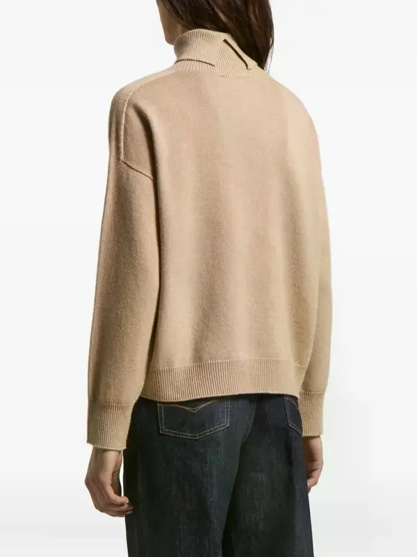 Peserico Turtleneck Ribbed-cuff Sweater