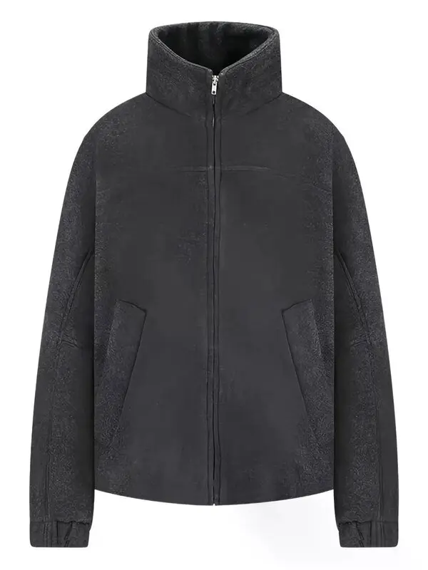 MORDECAI High-neck Zip-front Jacket - Black