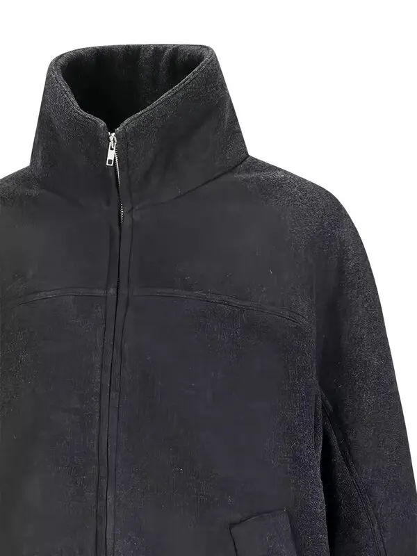 MORDECAI High-neck Zip-front Jacket - Black