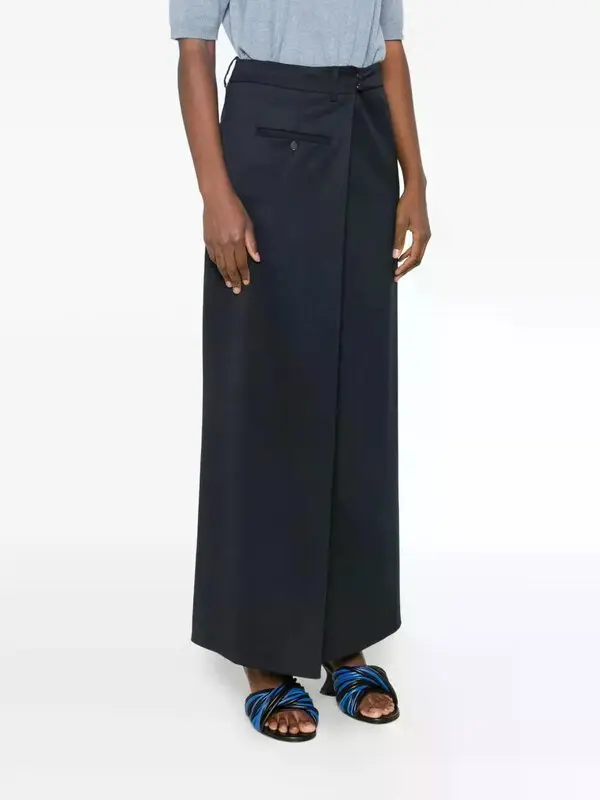 Erika Cavallini Wrap-front Midi Skirt