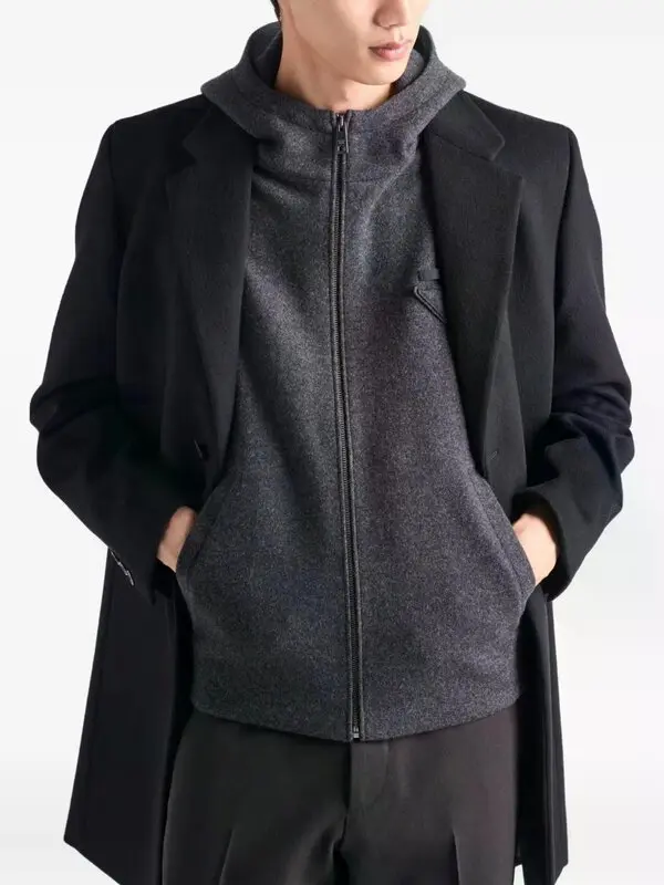 Prada Hooded Zip Vest