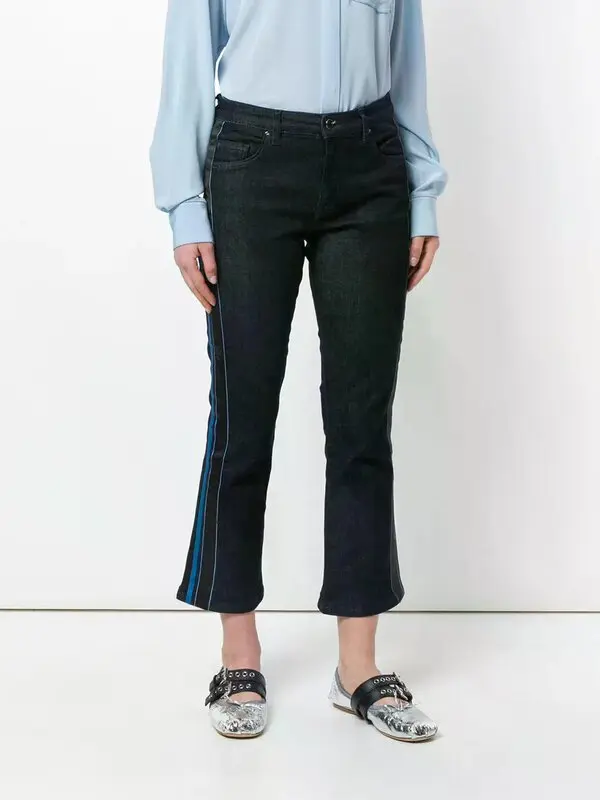 Victoria Beckham Flared Cropped Jeans