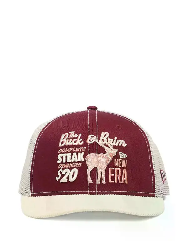 New Era 9fifty Panelled-design Trucker Cap - Red