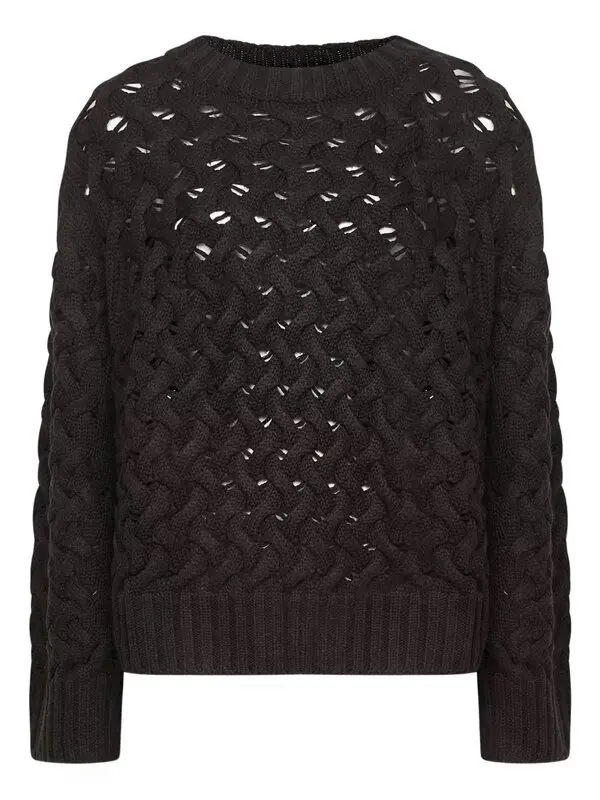 P.a.r.o.s.h Cable-knit Open-weave Sweater