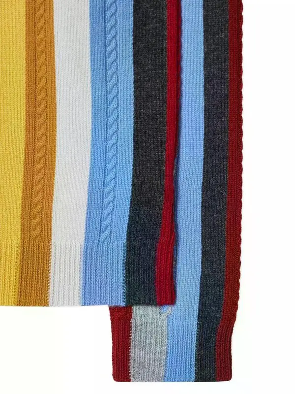Paul Smith Cable-knit Striped Sweater
