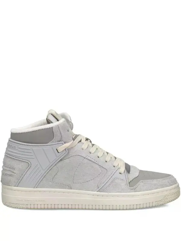 Philippe Model La Grande High-top Suede Sneakers