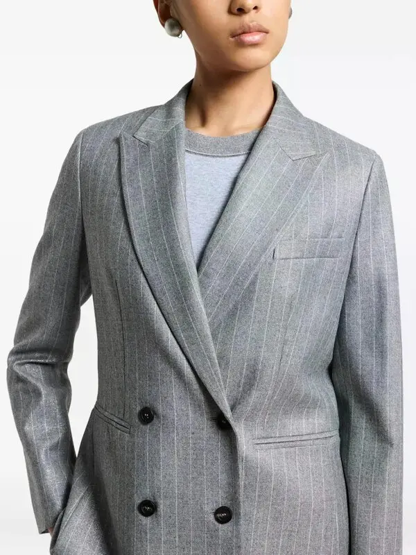 Peserico Pinstripe Double-breasted Blazer