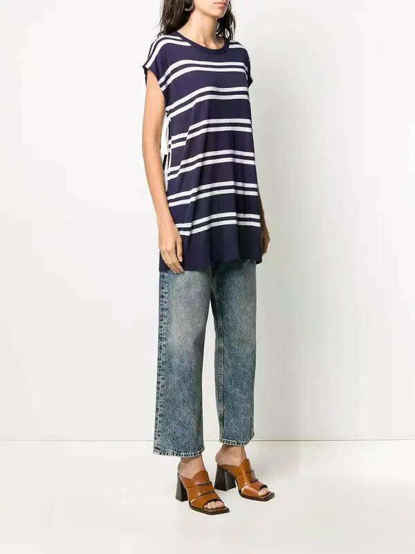 MAISON MARGIELA Striped Pattern T-shirt