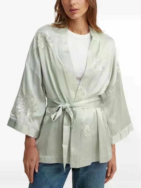 SANDRO FERRONE Sequin-embellished Satin Top - Grey