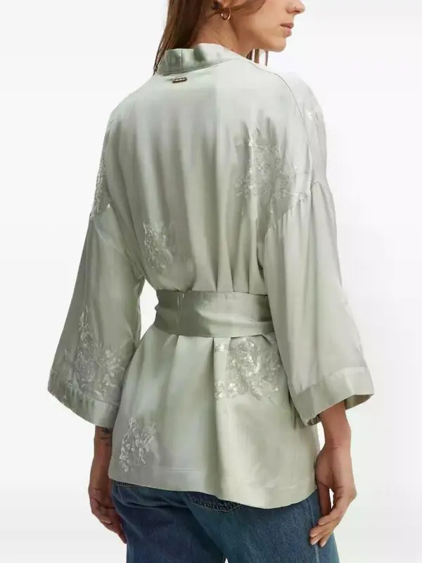 SANDRO FERRONE Sequin-embellished Satin Top