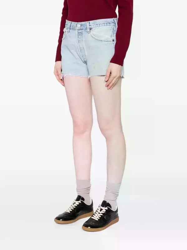RE/DONE Frayed Edges Denim Shorts