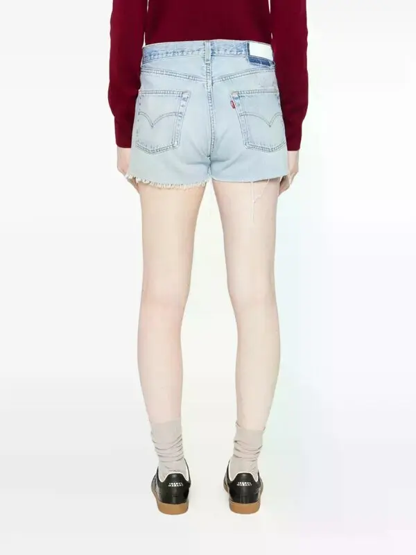 RE/DONE Frayed Edges Denim Shorts