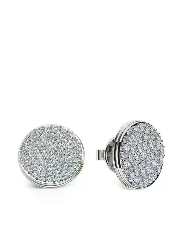 ALINKA 18k White Gold Black Caviar Diamond Earrings