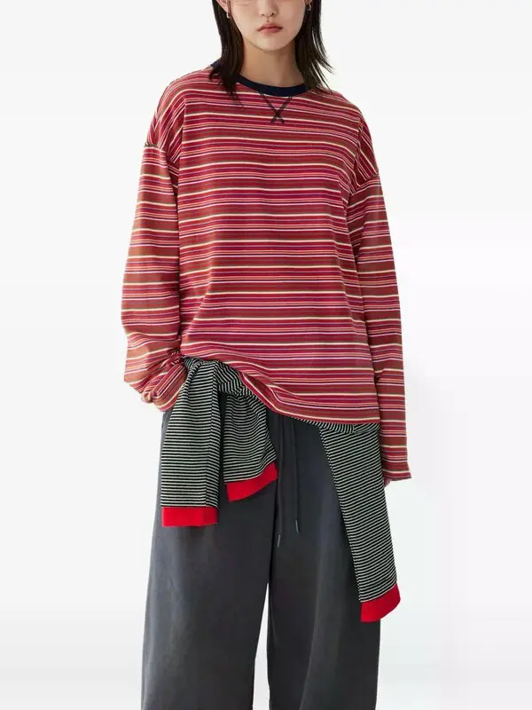 STUDIO TOMBOY Striped Long-sleeve T-shirt - Red