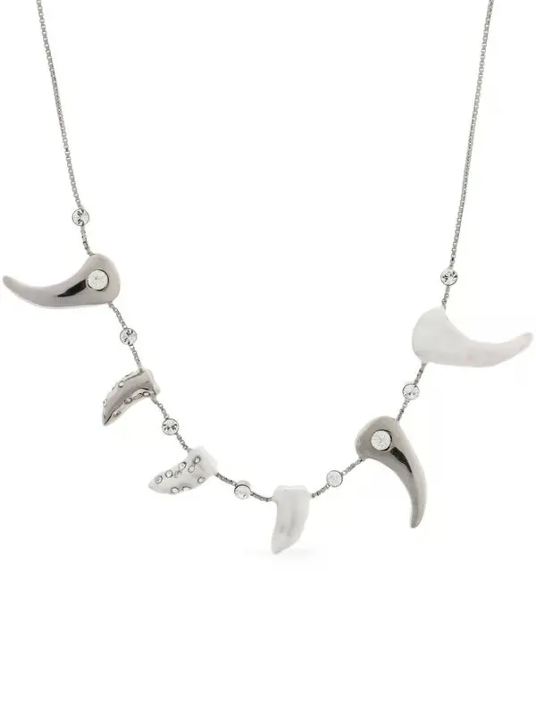 Marni Embellished Claw Pendants Necklace