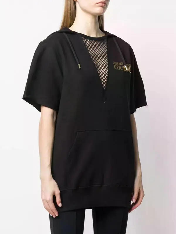 Versace Mesh Panel Hoodie