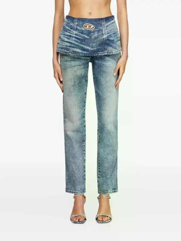 DIESEL® Peplum-waist Jeans