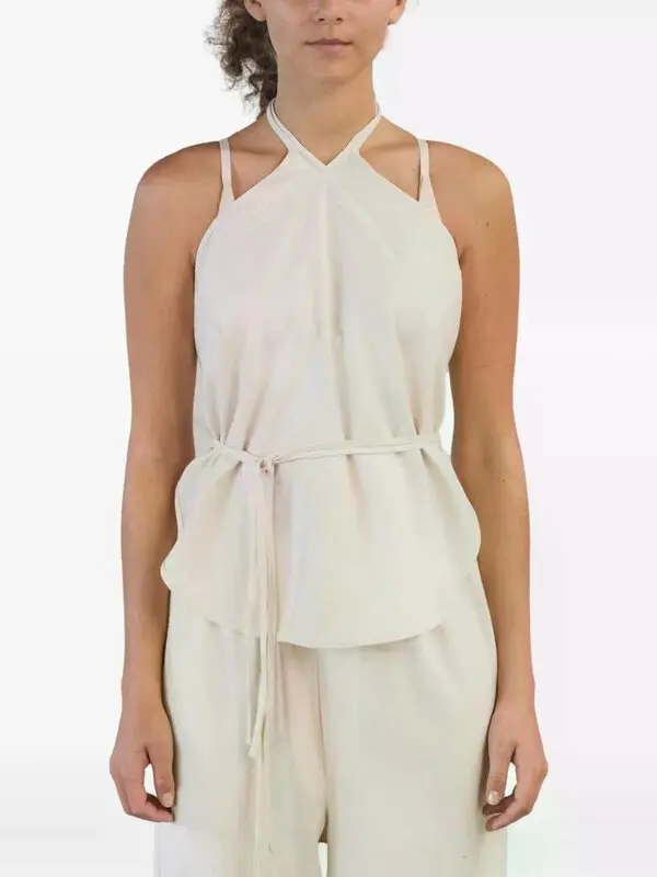 BASERANGE Mar Halterneck Top - Neutrals