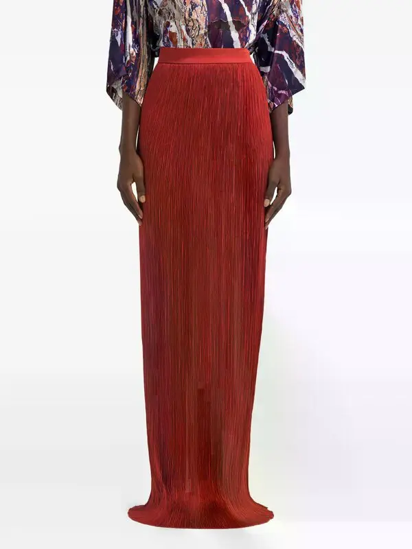 Roberto Cavalli Pleated Maxi Skirt