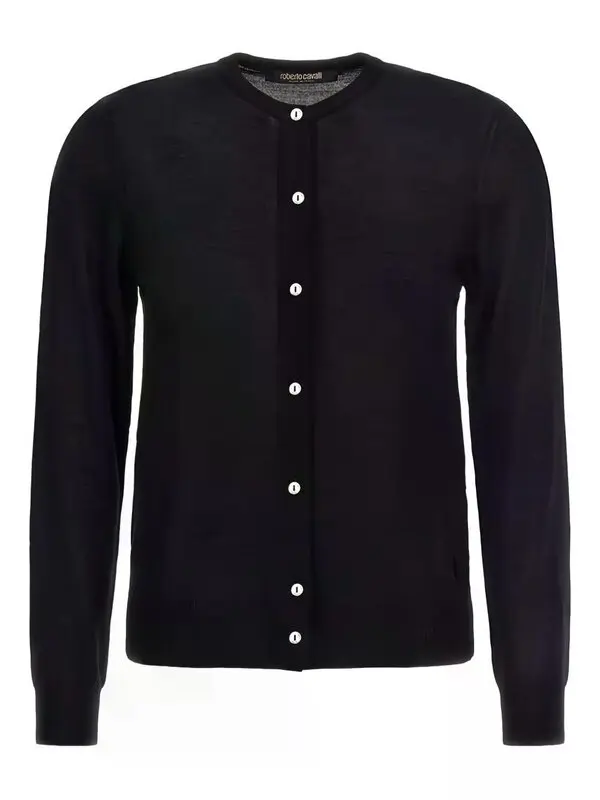Roberto Cavalli Button-front Wool Cardigan