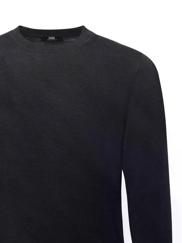Alpha Studio Long-sleeve Merino Wool Sweater