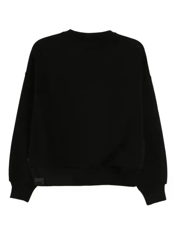 Izzue Graphic Print Crew Neck Sweatshirt - Black