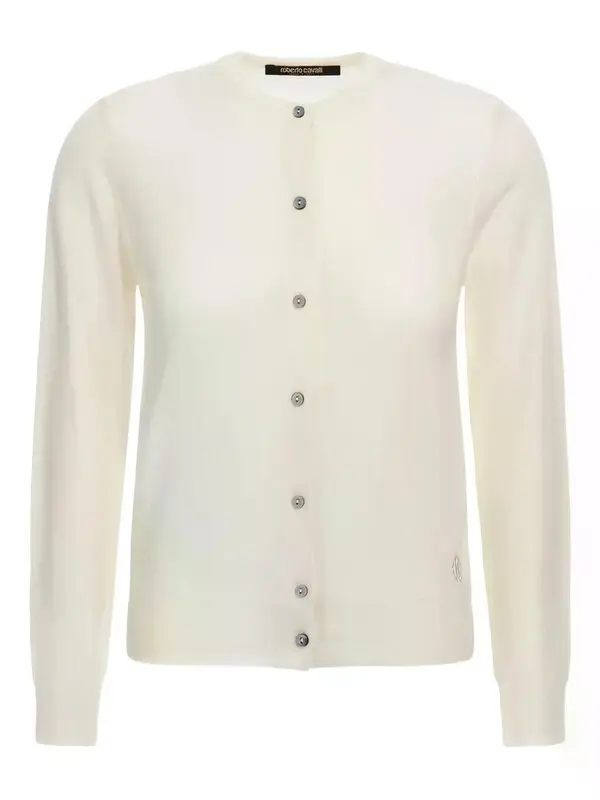 Roberto Cavalli Wool Button-front Cardigan