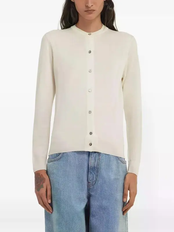 Roberto Cavalli Wool Button-front Cardigan