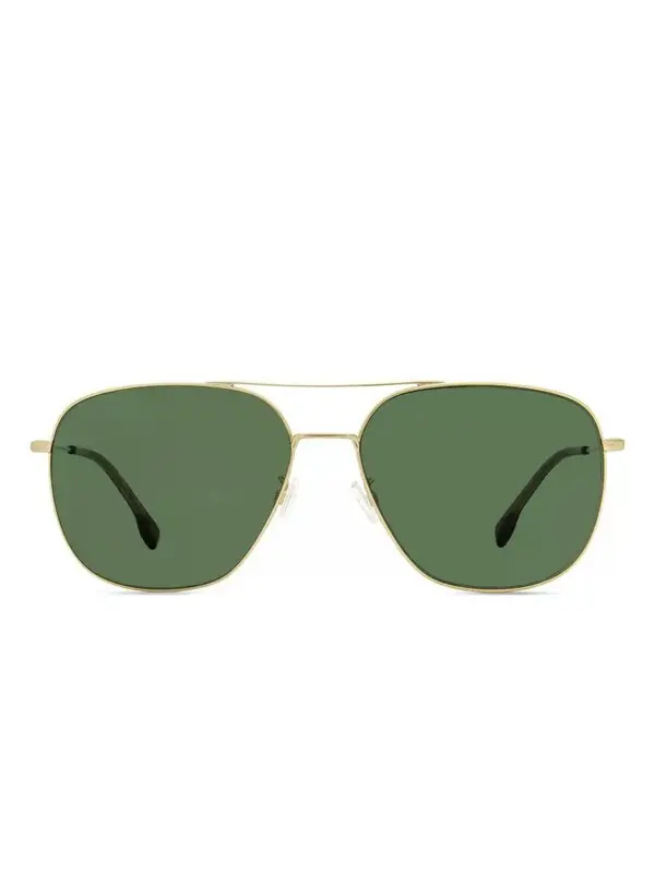 BOSS Double-bridge Aviator Sunglasses - Gold