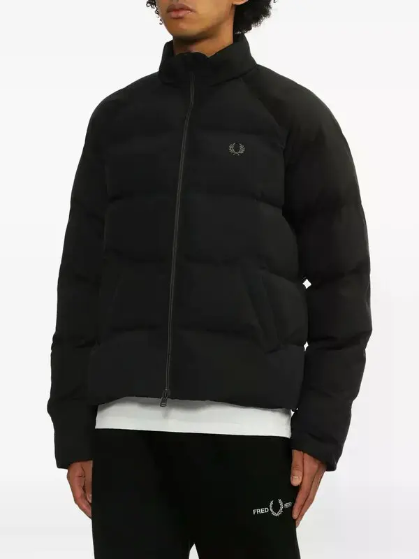 Fred Perry Quilted Laurel-wreath Padded Jacket