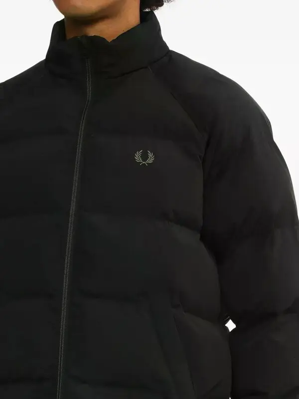 Fred Perry Quilted Laurel-wreath Padded Jacket