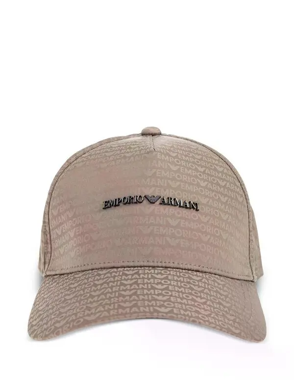 Emporio Armani Logo-plaque Baseball Cap - Neutrals