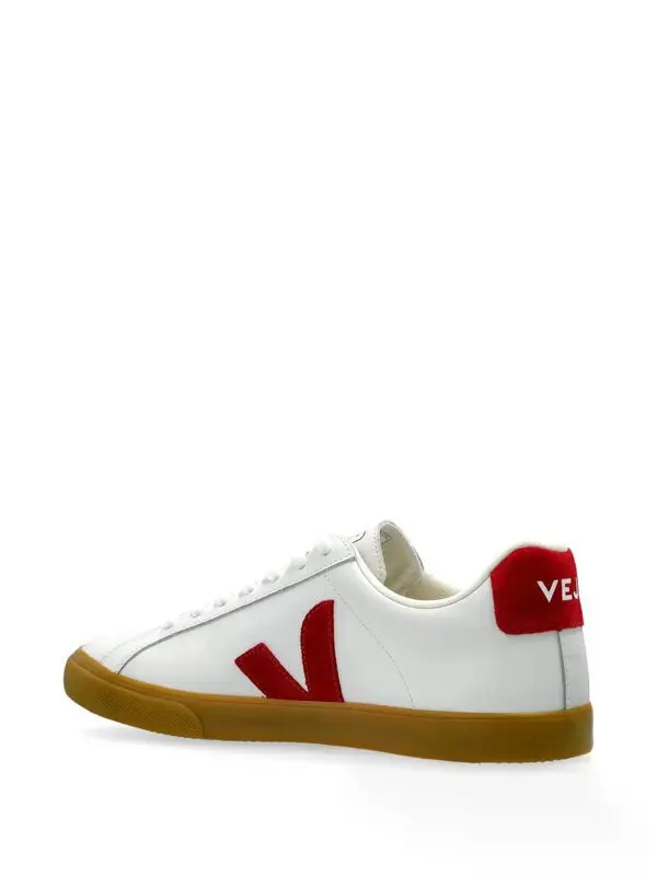 VEJA Leather V-logo Sneakers - White