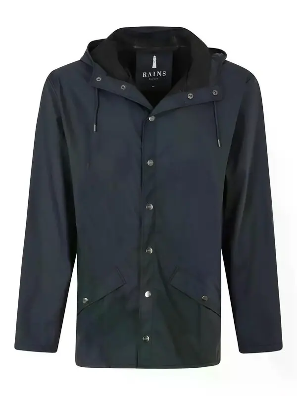 Rains Press-stud Hooded Raincoat