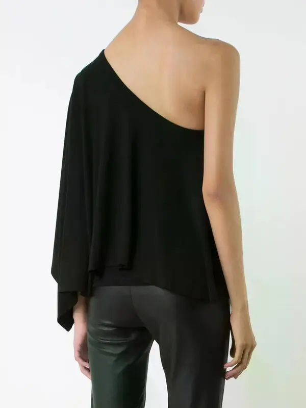 Plein Sud Asymmetric Ruffle Blouse
