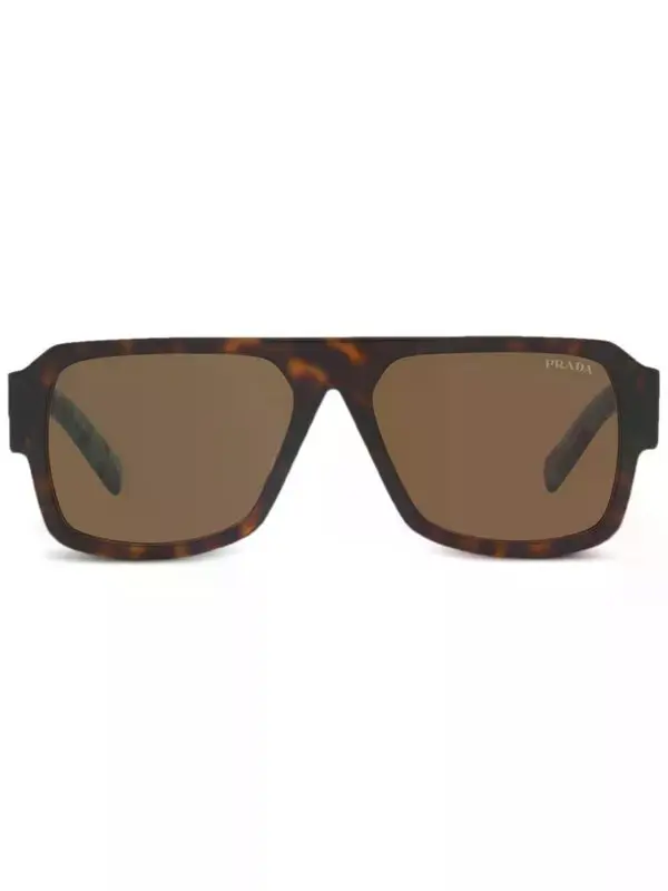 Prada Square-frame Sunglasses - Brown